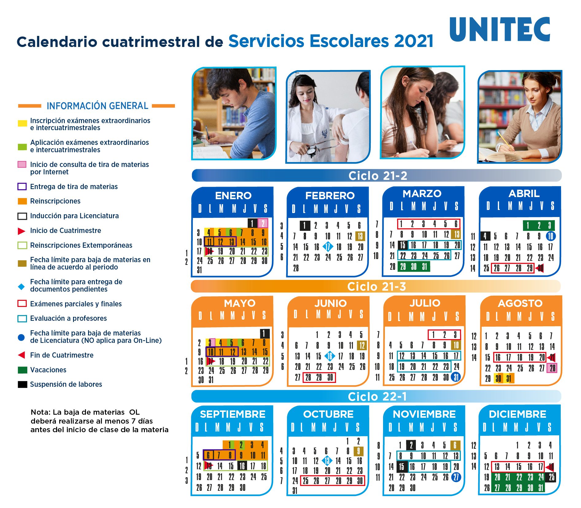Calendario Académico Unitec Fechas Y Eventos Imperdibles